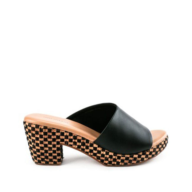 Obermain Sandal Slide Wanita Myla Hill- Slide In Black – obermain id